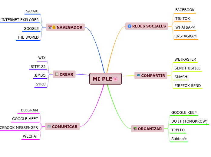 MI PLE🌸 - Mind Map